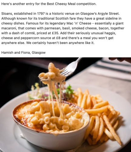 The Greatest Cheesy Meal! Entry Form | Ingredient Solutions
